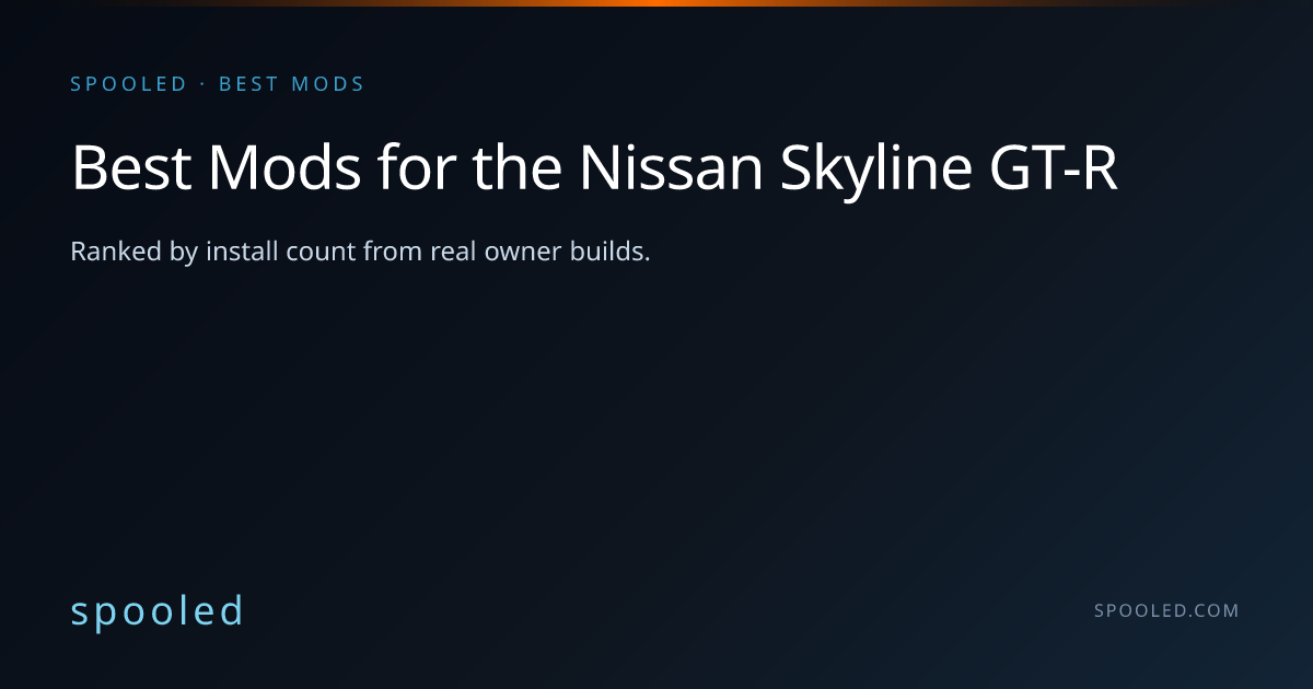 Best Mods for the Nissan Skyline GT-R (2026) | SPOOLED